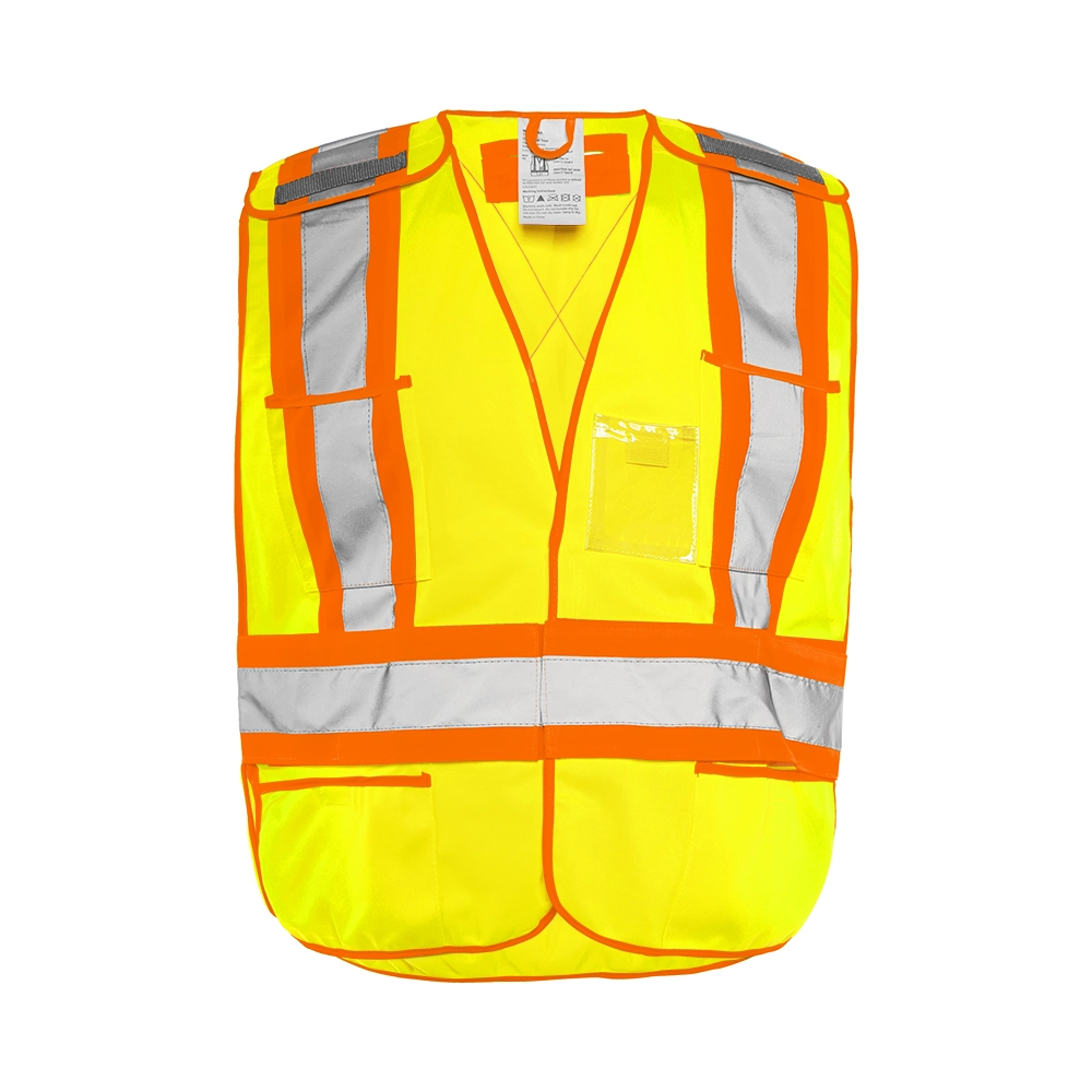 TV3 - 5 Pt. Tearaway Mesh Traffic Vest – Purple Shark Embroidery
